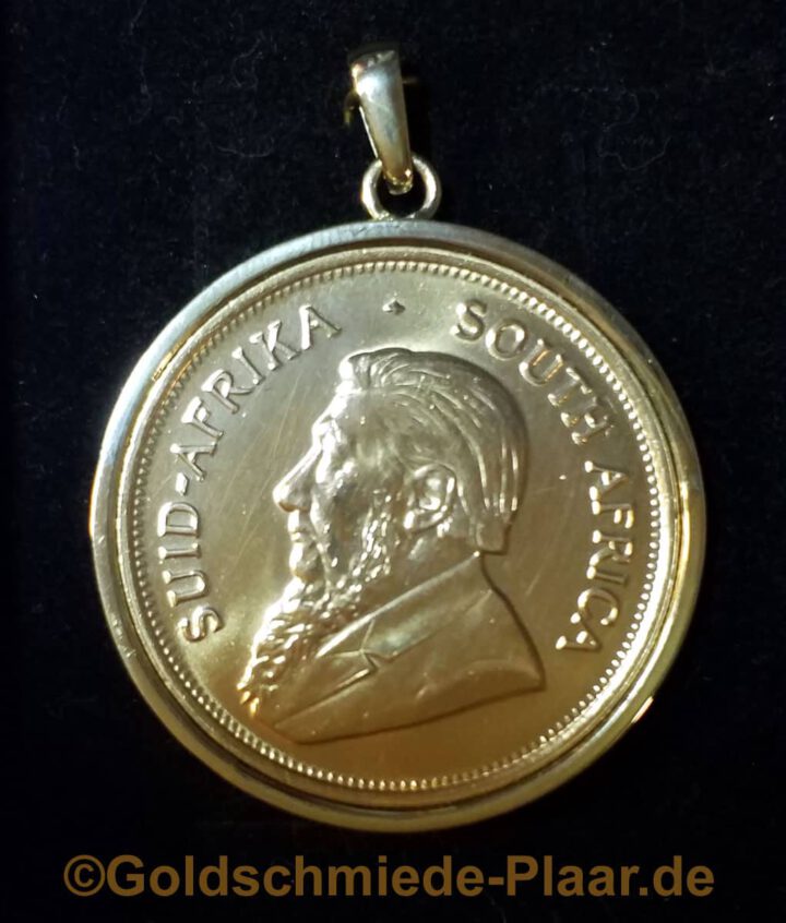 Krügerrand als Kettenanhänger - Goldschmiede Plaar
